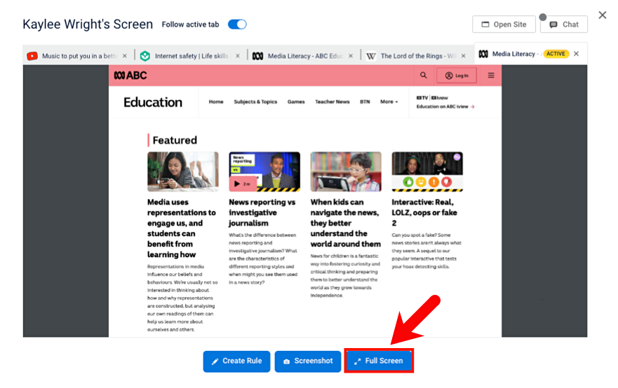 Using Live View – Classwize